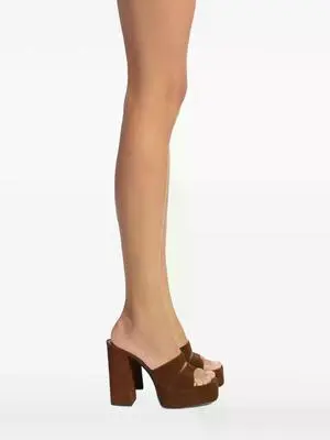 GIUSEPPE ZANOTTI Cut-out Platform Sandals - Brown