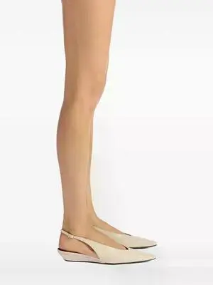 GIUSEPPE ZANOTTI Virginia Slingback Ballet Flats - White