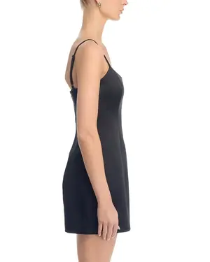 French Connection York Satin Mini Dress - Black