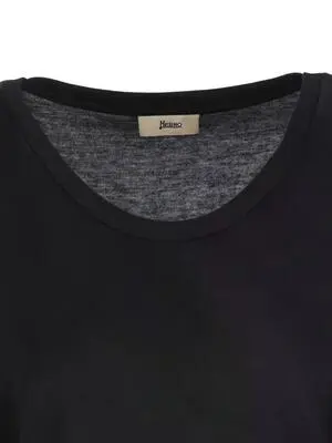 Herno Pleated Round-neck T-shirt