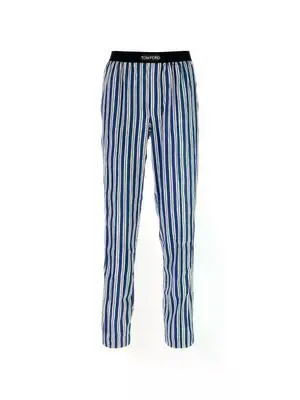 TOM FORD Printed Pajama Bottoms - Blue