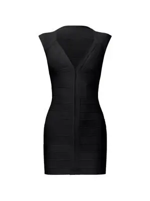 Herve Leger Sleeveless Zip Dress