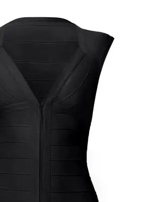 Herve Leger Sleeveless Zip Dress