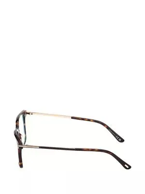 TOM FORD Square Frame Eyeglasses - Brown