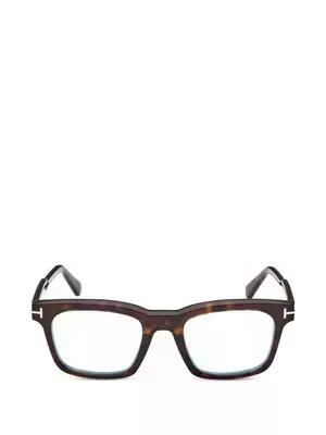 TOM FORD Square Frame Glasses - Brown