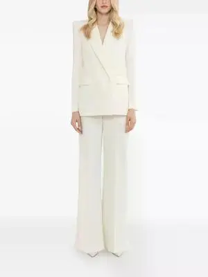 NISSA High-waisted Wide-leg Trousers - Neutrals