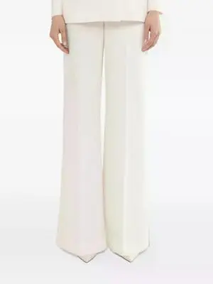 NISSA High-waisted Wide-leg Trousers - Neutrals