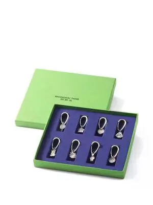 Shanghai Tang Wine Glass Charms - Silver