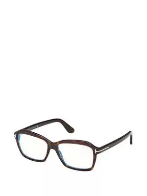 TOM FORD Rectangle-frame Glasses - Brown