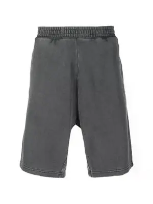 Carhartt Work In Progress Logo-patch Elasticated-waist Shorts - Grey