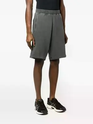 Carhartt Work In Progress Logo-patch Elasticated-waist Shorts - Grey