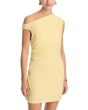 Aqua Asymmetrical Mini Dress - Canary