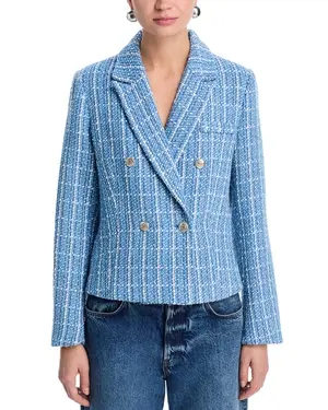 Aqua Tweed Blazer