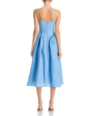 Aqua Strap Midi Dress Exclusive