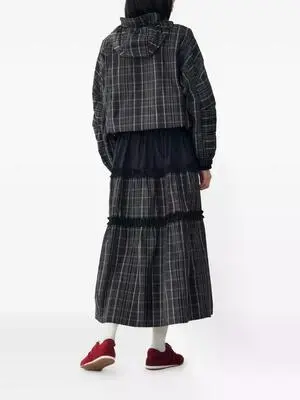 STUDIO TOMBOY Checked-pattern Ruffled Skirt