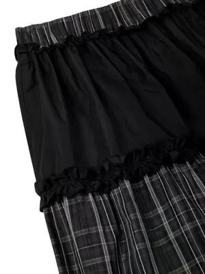STUDIO TOMBOY Checked-pattern Ruffled Skirt