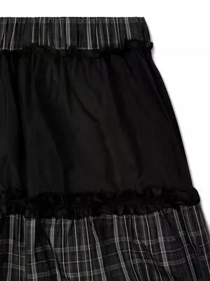 STUDIO TOMBOY Checked-pattern Ruffled Skirt