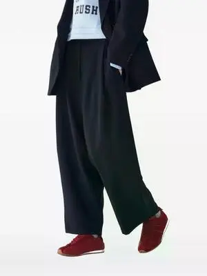 STUDIO TOMBOY Front-pleat Trousers - Blue