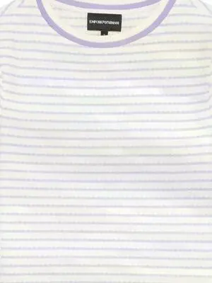 Emporio Armani Striped T-shirt - Neutrals