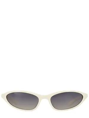 Balenciaga Neo Oval 2.0" Sunglasses - White