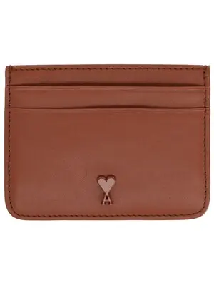 Ami De Coeur" Card Holder - Brown