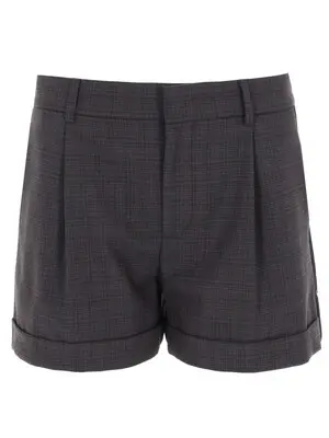 Moschino Shorts With Logo Ribbon - Grey