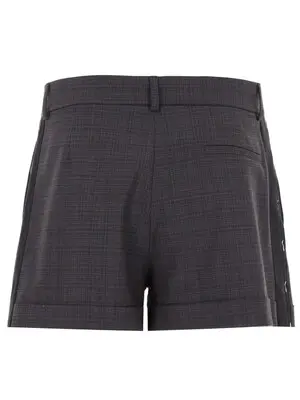 Moschino Shorts With Logo Ribbon - Grey