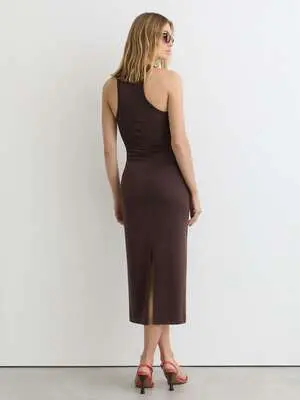 REISS Helena Twist-front Sleeveless Jersey Dress