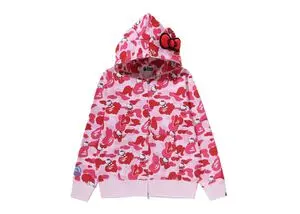 A BATHING APE X Sanrio Hello Kitty Camo Zip Hoodie