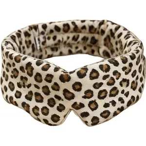 SILKSILKY Elegant One Piece Silk Sleep Eye Mask - Leopard