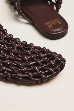 BRONX Ann-aya Woven Mule Flats