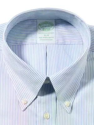Brooks Brothers Button-fastening Striped Shirt - Blue