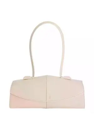 JIL SANDER Linea Piping Leather Shoulder Bag - Neutrals