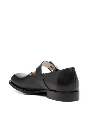 EGONLAB Leather Buckle-strap Loafers