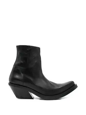 EGONLAB Leather Spike Boots - Black