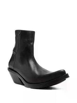 EGONLAB Leather Spike Boots - Black