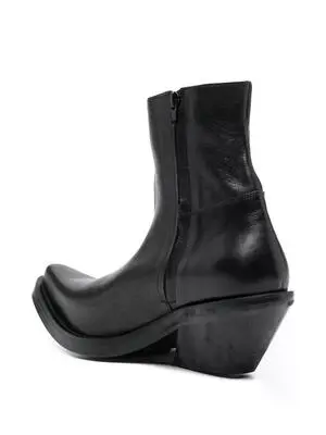 EGONLAB Leather Spike Boots - Black