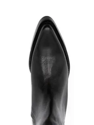 EGONLAB Leather Spike Boots - Black