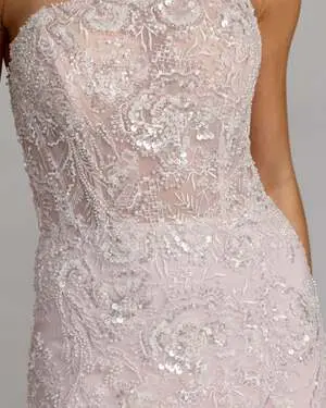MAC DUGGAL COLLECTION Embellished Strapless Mermaid Gown
