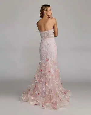MAC DUGGAL COLLECTION Embellished Strapless Mermaid Gown