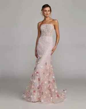 MAC DUGGAL COLLECTION Embellished Strapless Mermaid Gown
