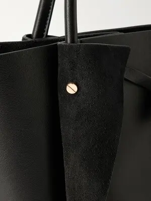 Gabriela Hearst Marija Small Suede And Leather Tote - Black
