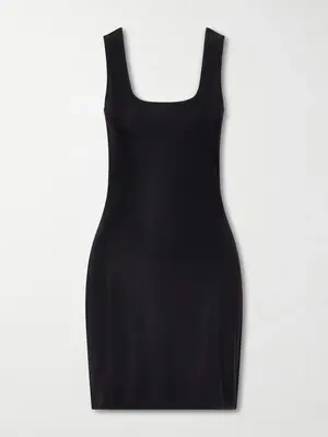Saint Laurent Stretch-jersey Mini Dress - Black