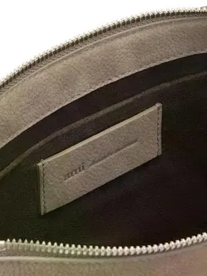 AMI Paris Cow Leather Flap Messenger Bag