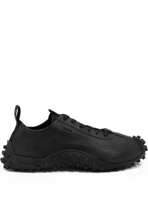 Ami Mirage Leather Lace-up Sneakers - Black