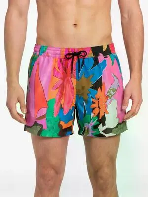 Paul Smith Floral Print Swim Shorts - Black