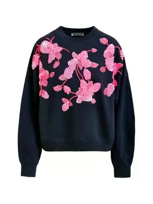 Essentiel Antwerp Floral Sequin-embellished Sweatshirt