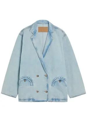 BLAZÉ MILANO Cory Double-breasted Denim Jacket