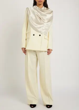 Maria Mcmanus Straight-leg Stretch-wool Trousers