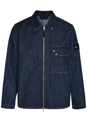 Stone Island Denim Overshirt - Blue